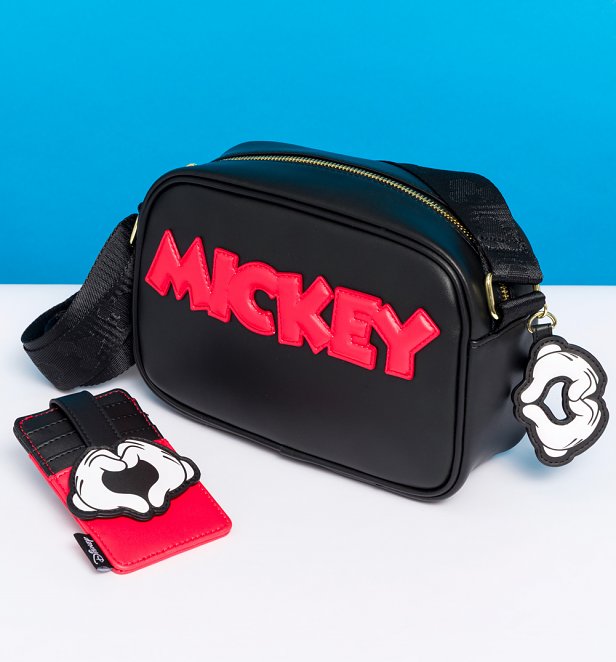 Loungefly Disney Mickey Mouse Jacquard Crossbody Bag