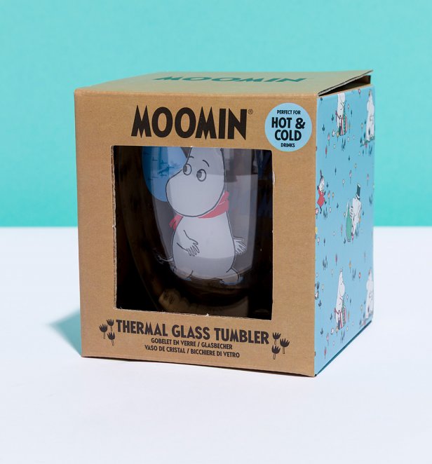 Limited Edition Moomin 80th Anniversary Winter Thermal Glass Tumbler