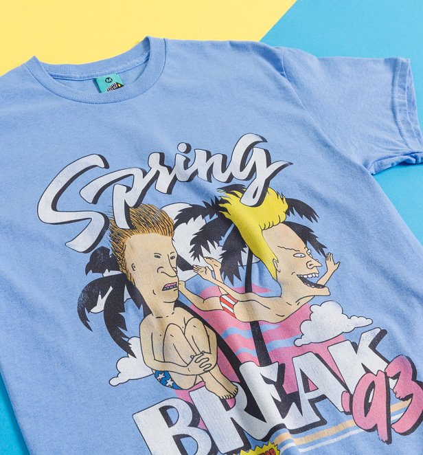 Beavis And Butt-Head Spring Break '93 Blue T-Shirt