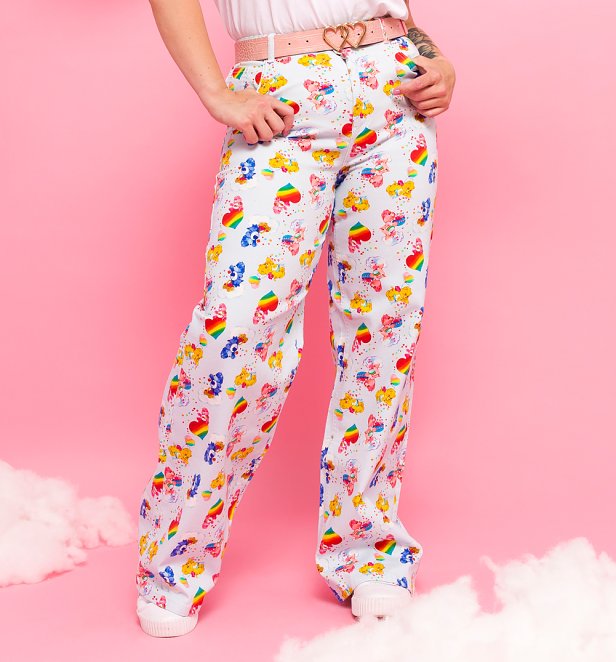 Care Bears All Over Print Light Blue Denim Jeans