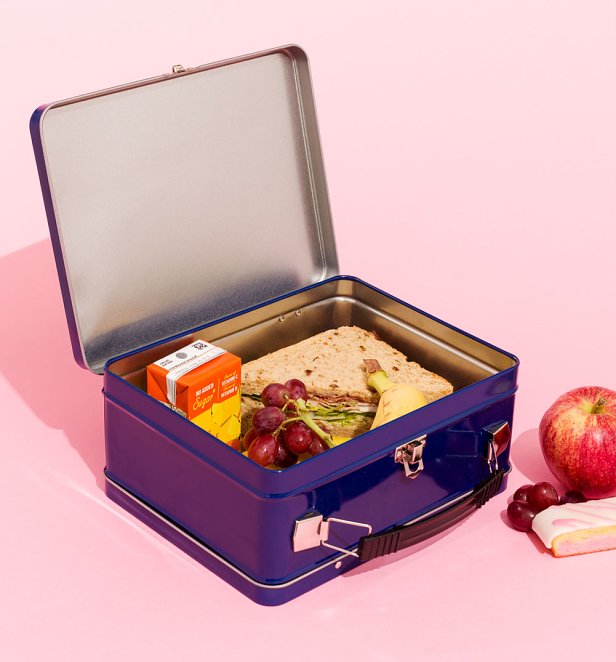 Care Bears Clouds Retro Blue Metal Lunch Box