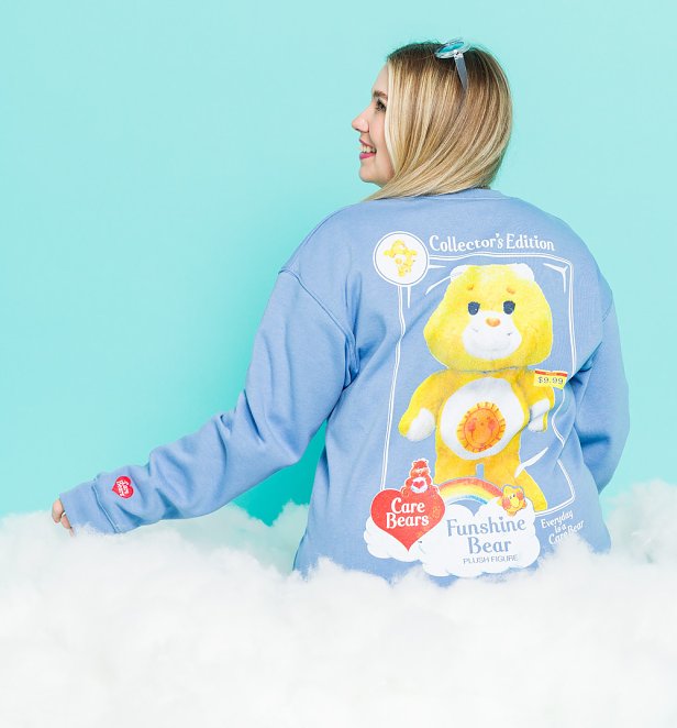 Care Bears Embroidered Blue Sweater