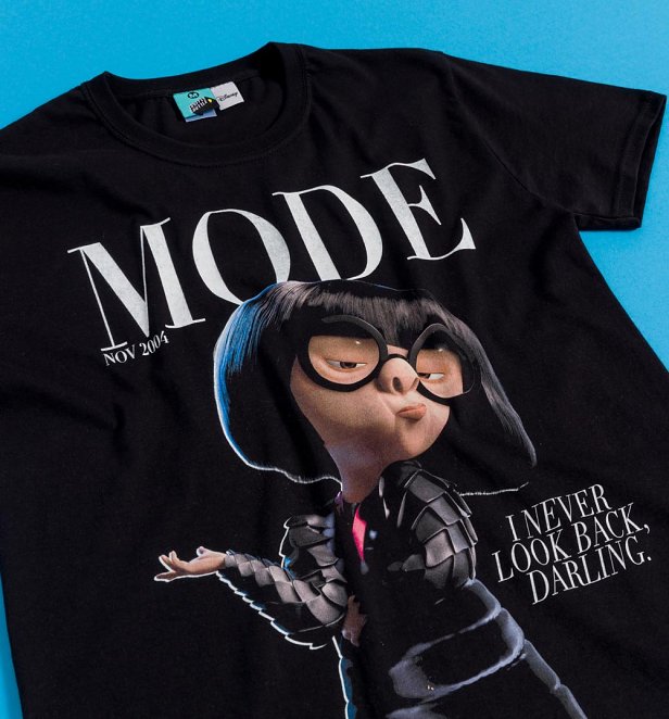 Disney The Incredibles Edna Mode Black T-Shirt