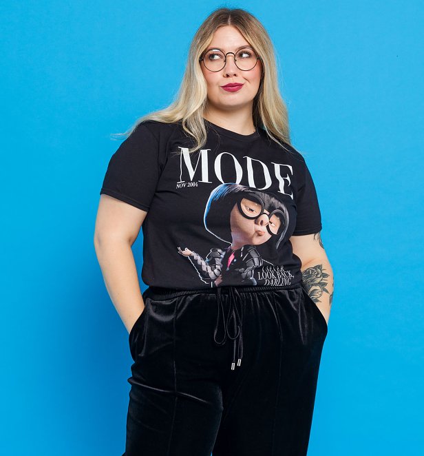 Disney The Incredibles Edna Mode Black T-Shirt