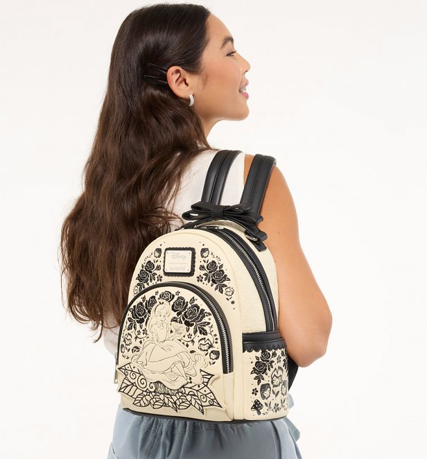 Loungefly Disney Alice In Wonderland Embroidered Floral Mini Backpack