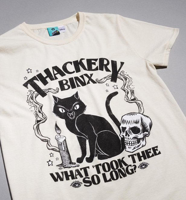Disney Hocus Pocus Thackery Binx Natural T-Shirt