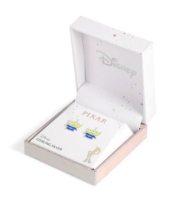 Disney Pixar Toy Story Alien Sterling Silver Earrings