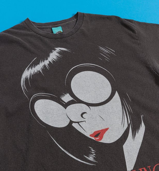 Disney The Incredibles Edna Mode Vintage Wash Charcoal T-Shirt