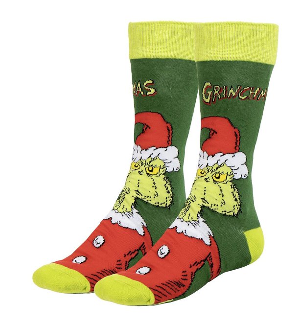 Dr Seuss The Grinch Three Pack Crew Socks