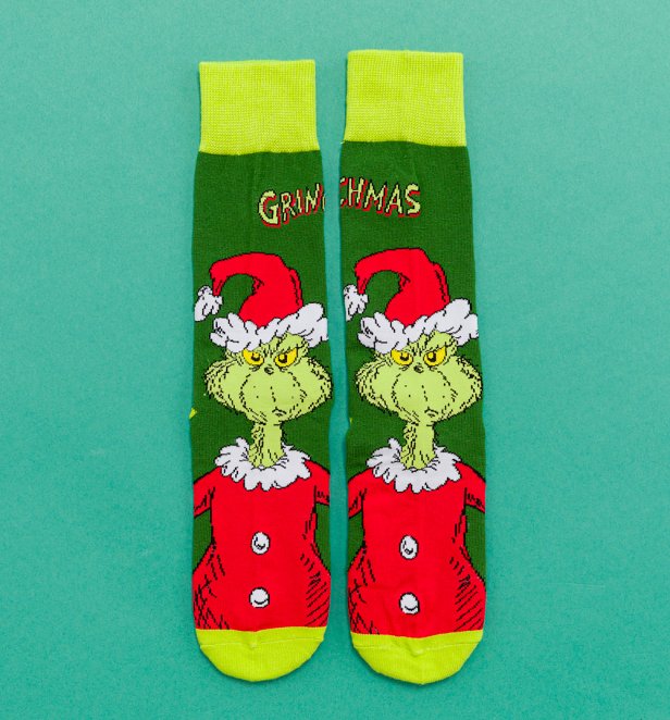 Dr Seuss The Grinch Three Pack Crew Socks