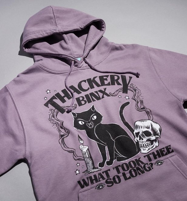 Disney Hocus Pocus Thackery Binx Lilac Hoodie