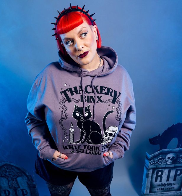 Disney Hocus Pocus Thackery Binx Lilac Hoodie