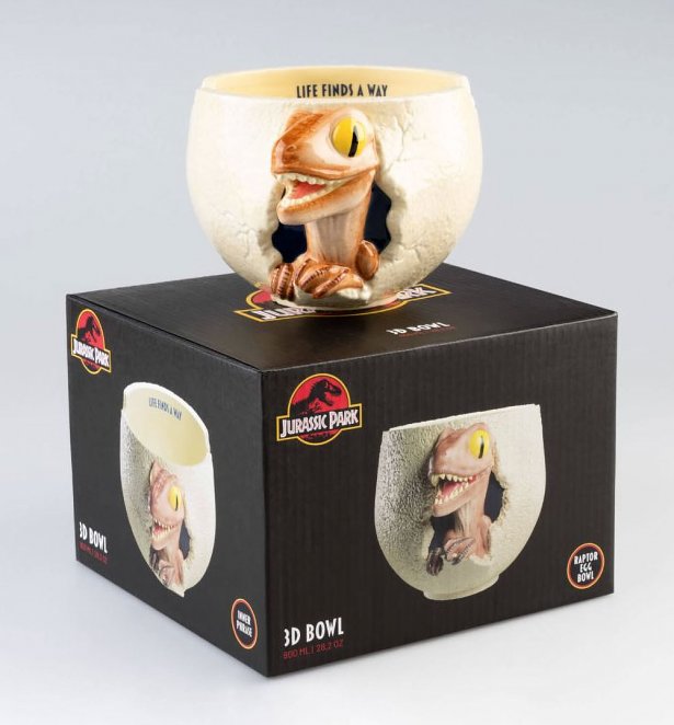 Jurassic Park Raptor Egg 3D Bowl