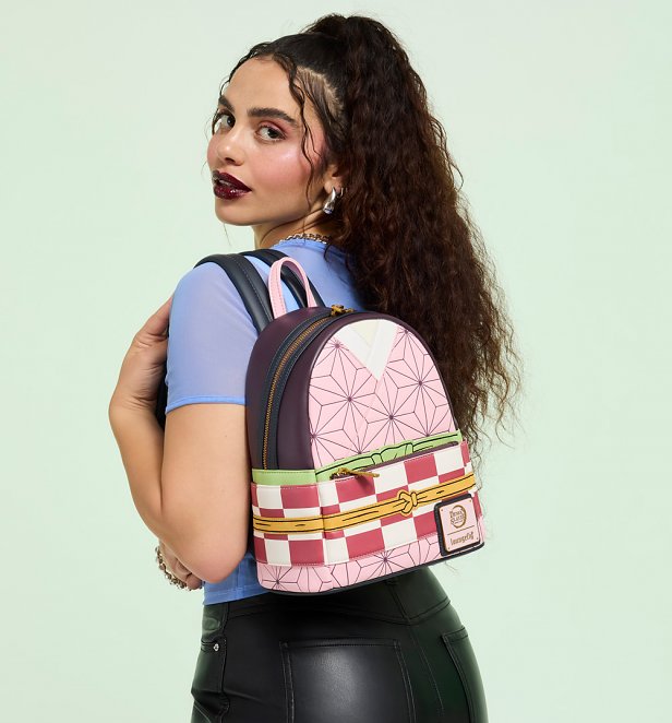 Loungefly Demon Slayer Nezuko Kamado Cosplay Mini Backpack