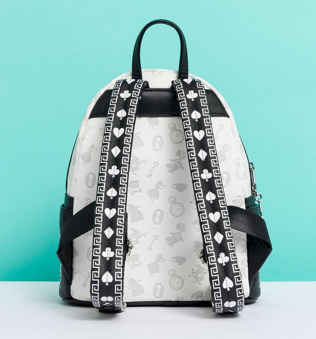 Loungefly Disney Alice In Wonderland Sketch Black and White Mini Backpack