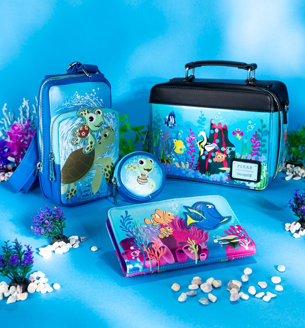 Loungefly Disney Finding Nemo Crush And Squirt Sling Bag