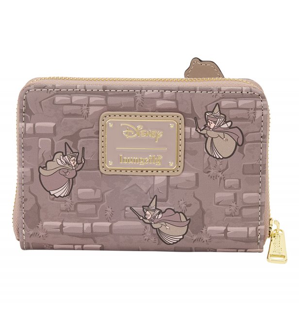 Loungefly Disney Sleeping Beauty Spinning Wheel Zip Around Wallet