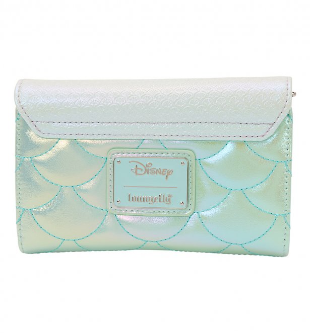 Loungefly Disney The Little Mermaid Iridescent Pearl Flap Wallet