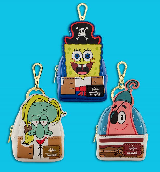 Loungefly Nickelodeon SpongeBob SquarePants Mystery Mini Backpack Keychain Charm