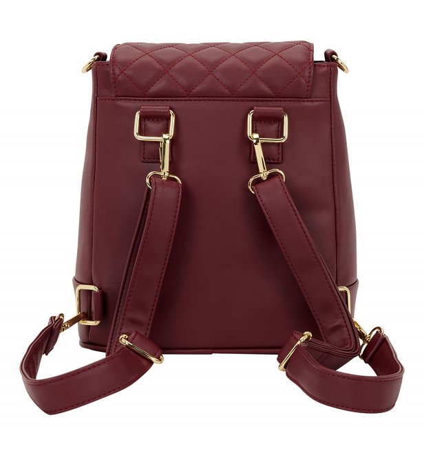 Loungefly Red Pin Trader Convertible Mini Backpack
