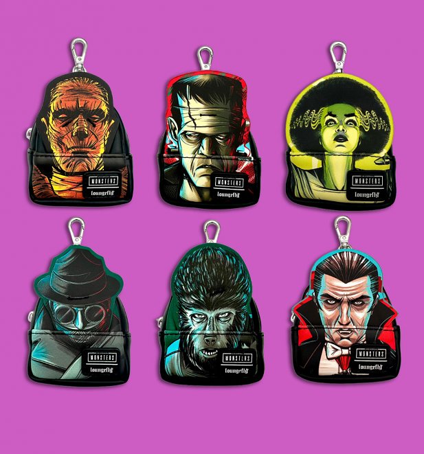 Loungefly Universal Monsters Multi Character Mystery Mini Backpack ...