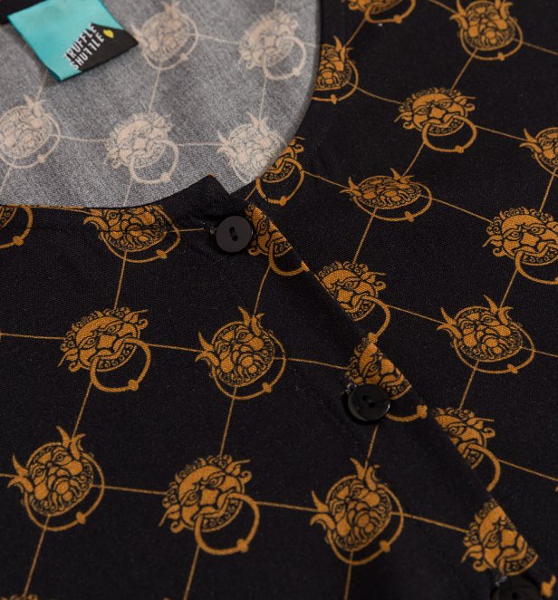 Labyrinth Knockers V-Neck Midi Smock Dress