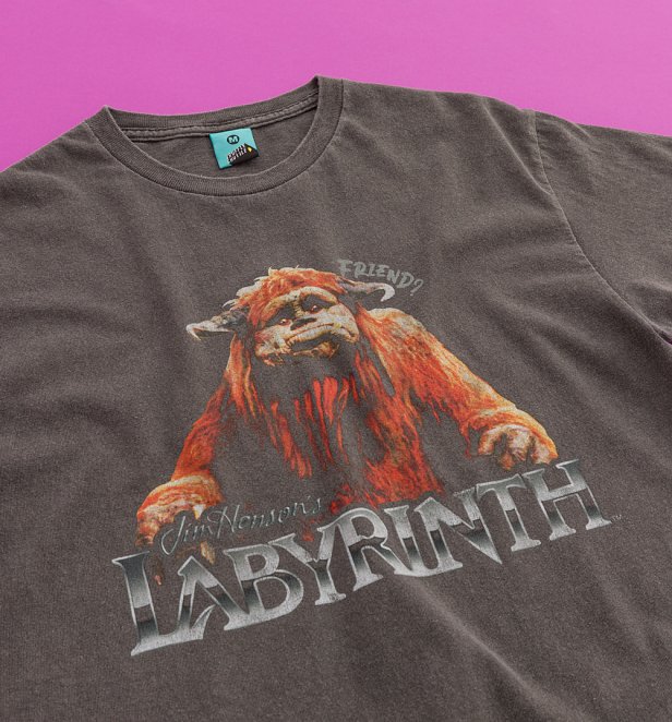 Labyrinth Ludo Friend Vintage Wash Charcoal T-Shirt