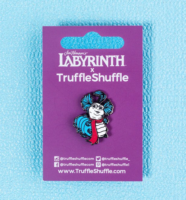 Labyrinth Worm Pin Badge