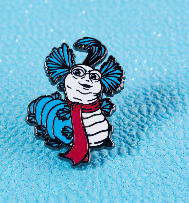 Labyrinth Worm Pin Badge