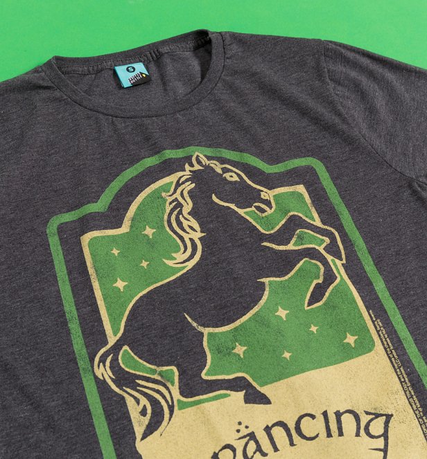 The Lord Of The Rings Prancing Pony Charcoal T-Shirt