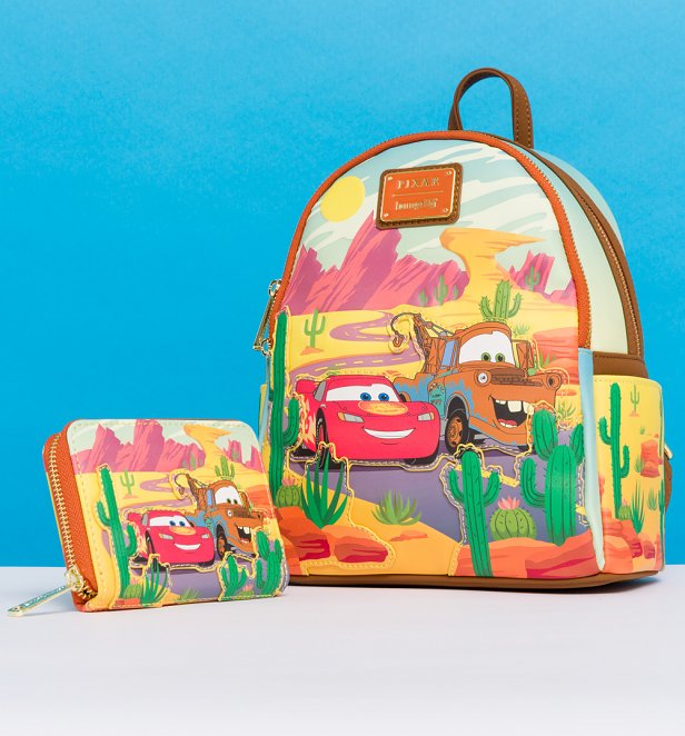 Loungefly Disney Cars Lightning McQueen and Mater Mini Backpack
