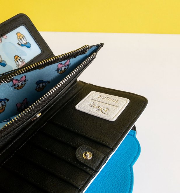 Loungefly Disney Donald Duck Daisy Duck Reversible Wallet Loungefly Disney Donald Duck Daisy Duck Reversible Wallet