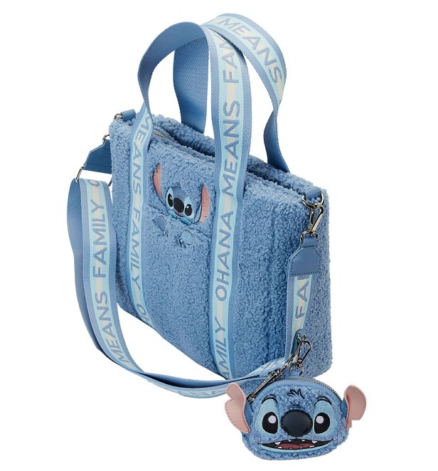 Loungefly Disney Lilo & Stitch Plush Tote Bag With Coin Bag