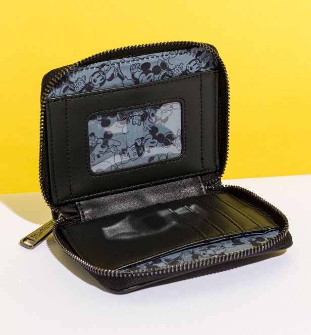 Loungefly Disney Mickey & Minnie Mouse Embossed Small Zip Wallet