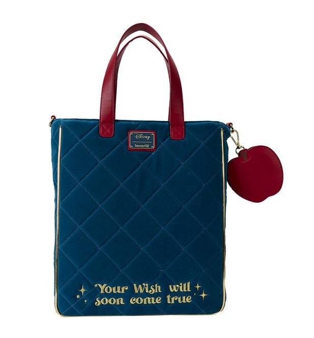 Loungefly Disney Snow White Heritage Quilted Velvet Tote Bag