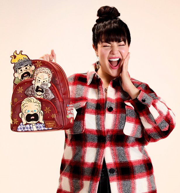 Loungefly Home Alone Triple Pocket Mid Size Backpack