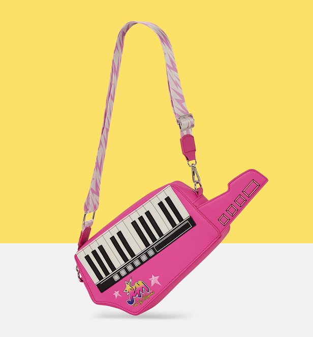 Loungefly Jem And The Holograms Figural Keytar Crossbody Bag