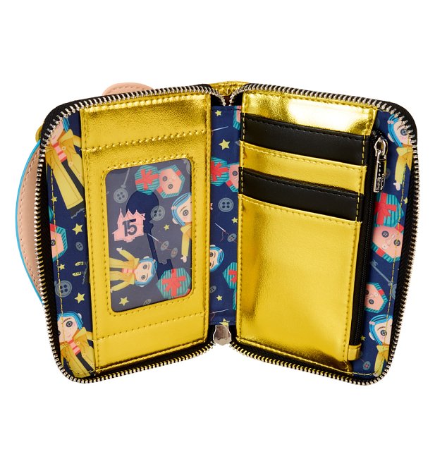 Loungefly Laika Coraline 15th Anniversary Doll Cosplay Zip Around Wallet