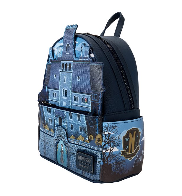 Loungefly MGM Wednesday Nevermore Academy Mini Backpack