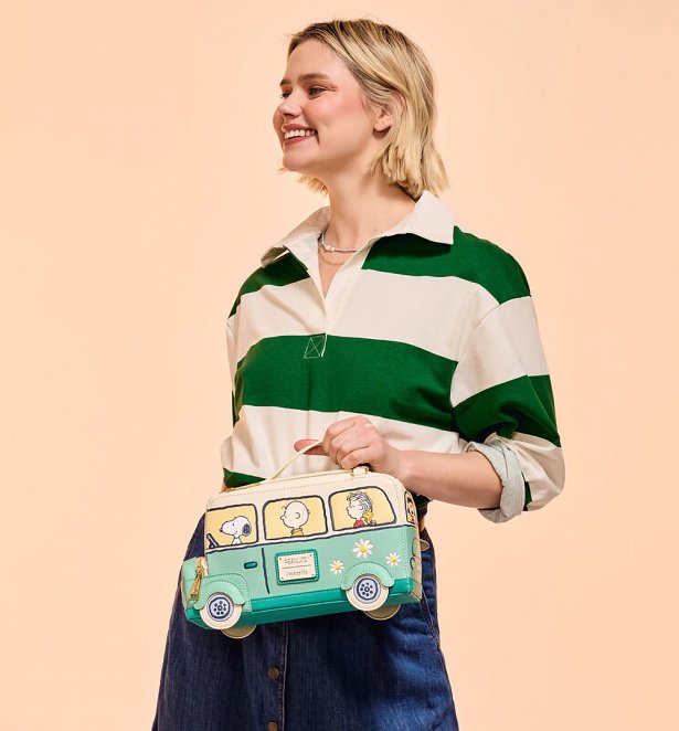 Loungefly Peanuts Road Trip Bus Crossbody Bag