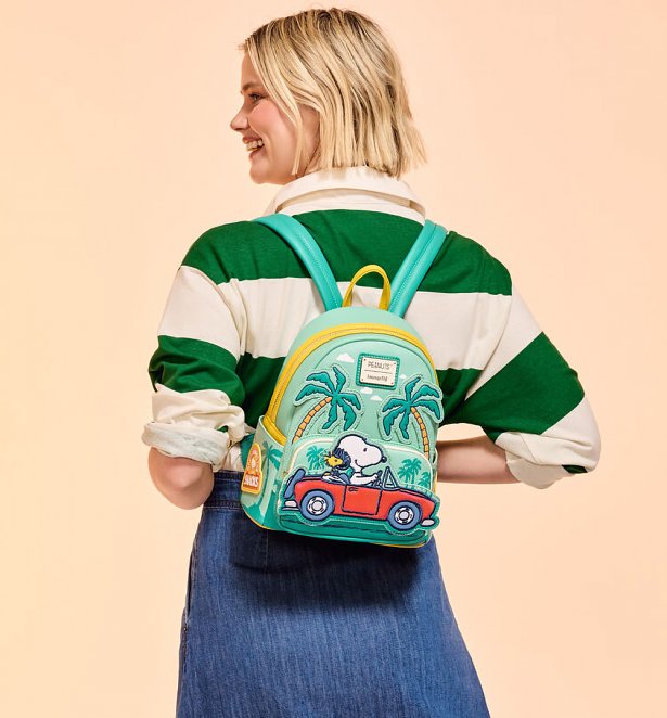 Loungefly Peanuts Snoopy Road Trip Mini Backpack