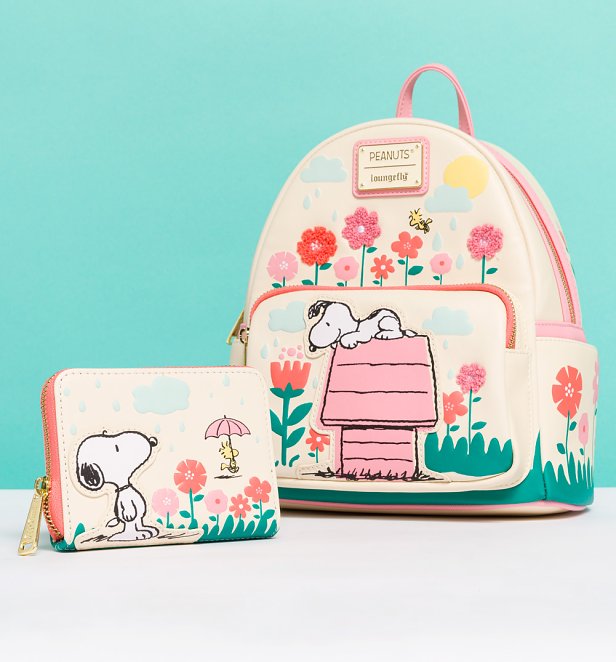 Loungefly Peanuts Snoopy Spring Zip Around Wallet