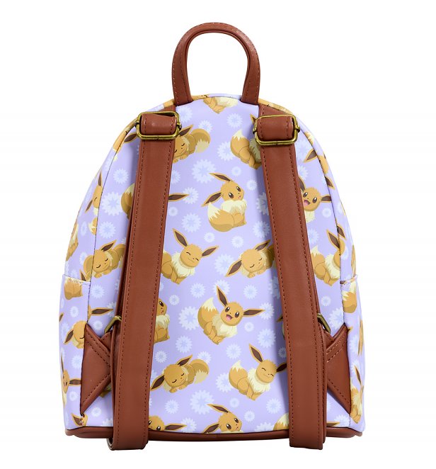 Loungefly Pokemon Eevee All Over Print Mini Backpack