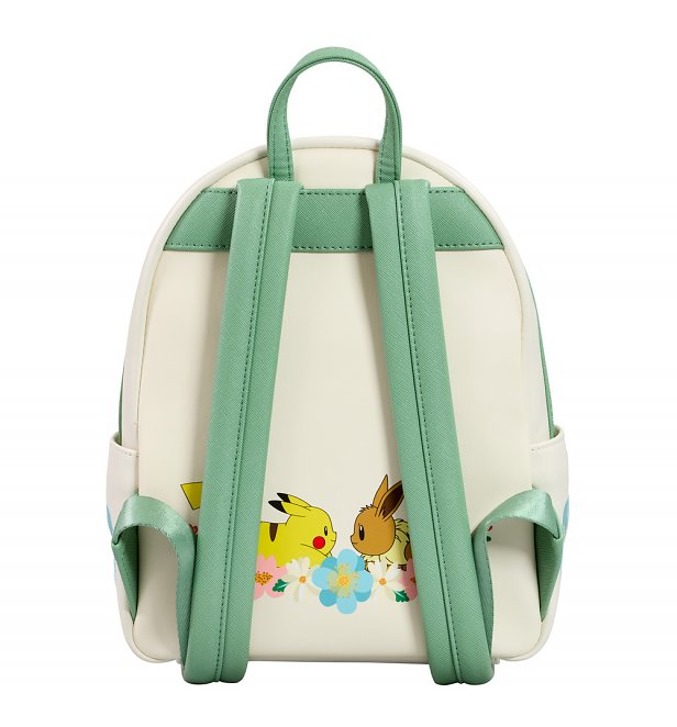 Loungefly Pokemon Pikachu And Eevee Floral Mini Backpack