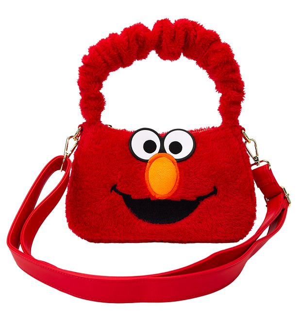 Loungefly Sesame Street Elmo Plush Crossbody Bag