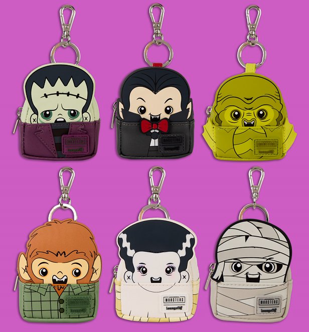 Loungefly Universal Monsters Mystery Mini Backpack Keychain Charm