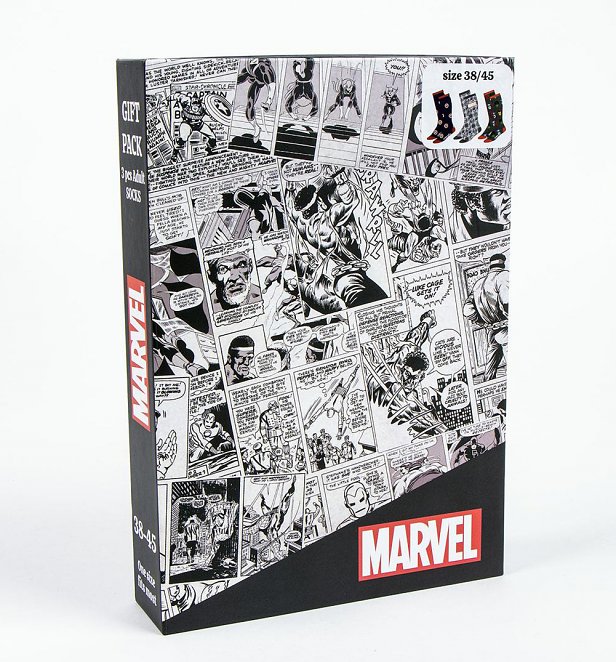 Marvel Set Of 3 Socks