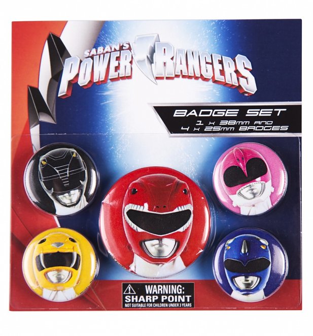 Mighty Morphin Power Rangers Badge Pack