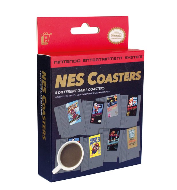 Nintendo NES Cartridge Set Of 8 Coasters