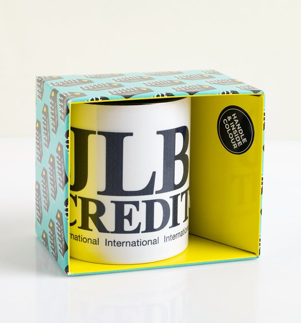 Peep Show Inspired JLB Credit Black Handle Mug